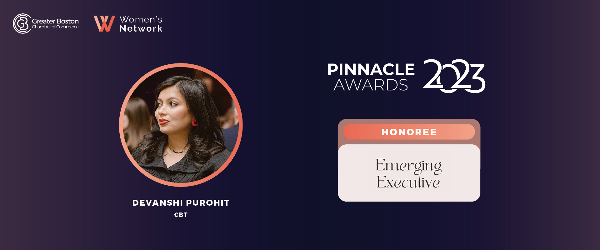 Devanshi Purohit Named Boston’s 2023 Emerging Executive | CBT